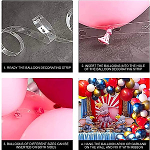 Red Blue and White Balloon Garland Arch Kit,95 pcs Red Blue White Latex and Metallic Balloons Arch Kit for Women Men Boho Birthday Wedding Baby Bridal Shower Party Decorations