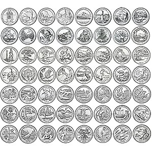 2010 Coin Set National Parks and Sites Quarter Album Coin Holder United States