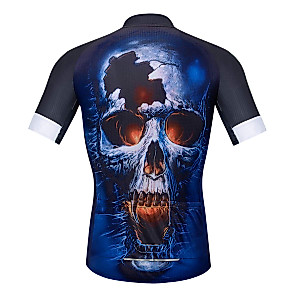 Men's Cycling Jerseys Wolf Print Bicycle Shirts Summer Road Bike Clothes Quick Dry Breathable