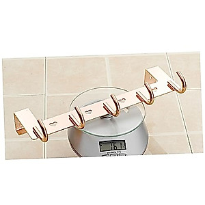 CAXUSD Coat Holders Coat Rack Hook Rack Aluminum Hook Rose Gold Coat Hanger
