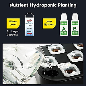 Hydroponics Growing System Accessories, A+B Plant Food Suitable for Most Hydroponic Planting Systems