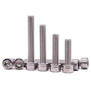 M5-0.8 x 45mm Socket Head Cap Screws Bolts, 304 Stainless Steel 18-8, Allen Socket Hex Drive, Full Thread, Coarse Thread, Bright Finish, 20 PCS