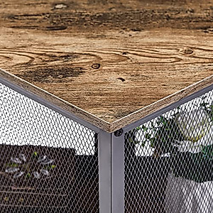 VECELO 3-Tier Corner Shelf with Storage Cabinet, 29" Tall Multiple Purpose Free Standing Shelves Organizer for Small Spaces, Living Room, Bedroom, Kitchen, Balcony, Grey