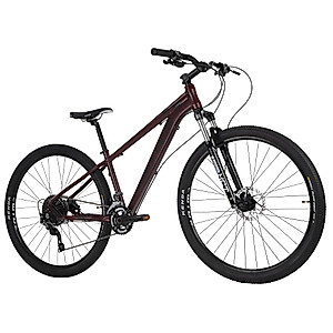 ROYCE UNION RHT Lightweight Aluminum Mountain Bike (Wine), 17.5 Inch Frame, 22 Speed Shimano Drivetrain, 29" Wheels