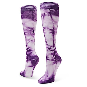 Sof Sole All Sport Over-the-Calf Team Athletic Performance Socks (2 Pair), Small, Neon Purple