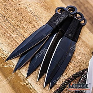 Tactical Knife Survival Knife Hunting Knife 12 PIECE Throwing Knives Set Fixed Blade Knife Razor Sharp Edge Camping Accessories Camping Gear Survival Kit Survival Gear 74625 (Black Kunai)
