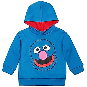 Sesame Street Grover Monster Toddler Boys Hoodie Blue 2T