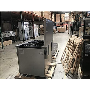Commercial Range&Oven 36" Width, 6 Burners, Natural Gas and Propane, NSF/ETL Certified, Thermostat, Stainless Steel Galvanized and Cast iron Grate For Restaurant Heavy Duty, 211000 BTU