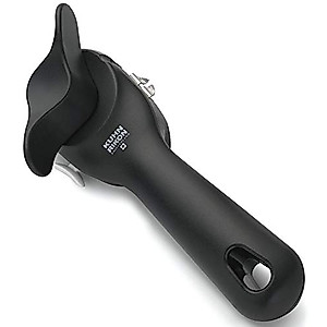 KUHN RIKON Auto Safety LidLifter/Can Opener with Ring Pull, 8 x 2.5 x 2.75 inches, Black & Serrated Piranha “Y" Peeler 6.25" Red