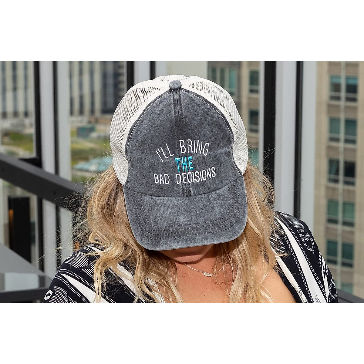 Funky Junque Cotton Mesh Bundle - 5 Pack I'll Bring The(Good Times, Alibi, Party, Bad Decisions, Sarcasm)