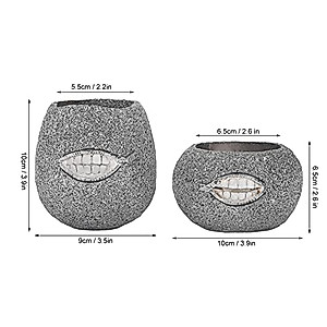 Face Planter Pot, Bonsai Pots Simple Style Resin Material for Office