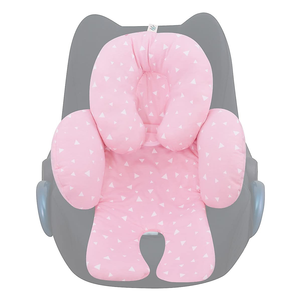 JYOKO Kids Reducer Cushion Infant Head & Baby Body Support Antiallergic 100% Cotton (Head, Body and Back Support, Pink Sparkles) 3 Parts