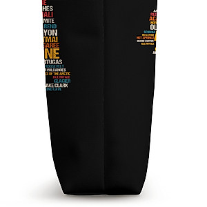 National Parks USA List Word Cloud Bear Camping & Hiking Tote Bag