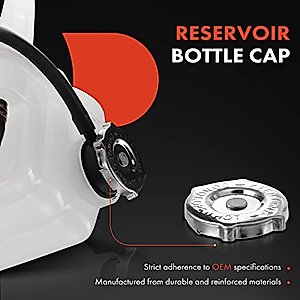 A-Premium Engine Coolant Overflow Recovery Reservoir Tank Compatible with Chrysler Pacifica 2004-2006 (3.5L), 2005-2008 (3.8L), 2007 2008 (4.0L), [ With Cap], Replace for 4880498AC, 4880498AB