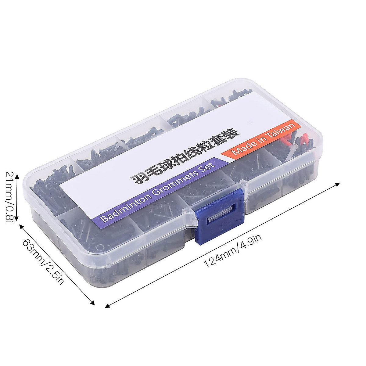 Badminton String Protector, Nylon Badminton Accessory Portable Racket Replacement Badminton Grommets Tool for Badminton Repair