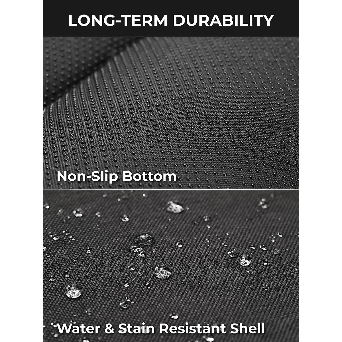 ORORO Heated Seat Cushion with Battery Pack, Foldable USB Heated Seat Cover Pads for Office Chair, Stadium, Camping (Black)