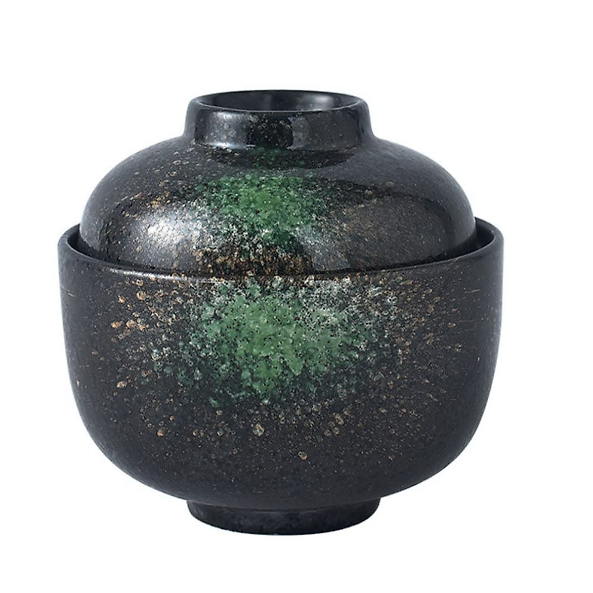 Angoily Ceramic Steamed Egg Bowl Small Lidded Ceramic Steaming Pot Steamed Food Bowl Ceramic Stockpot Ceramic Soup Pot Japanese Snack Bowl Soup Bowls with Lids French Ceramics Shabu Shabu