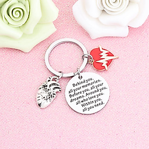 FEELMEM CHD Awareness Gifts Keychain CHD Congenital Heart Defect Awareness Gifts Heart Attack Survivor Gifts