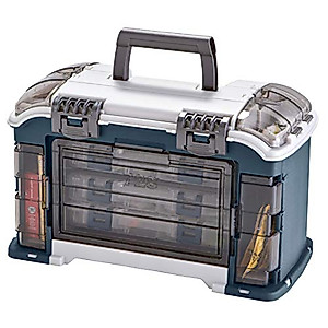 Plano Angled Tackle System with Three 3560 Stowaway Boxes, Fishing Tackle Storage, Premium Tackle Storage