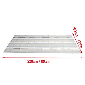 Swing Set Canopy, 89x42in 600D Oxford Cloth Waterproof Swing Set Replacement Tarp Foldable Multicolor Swingset Slide Sun Shade Proof Tarp Replacement Cover for Playground