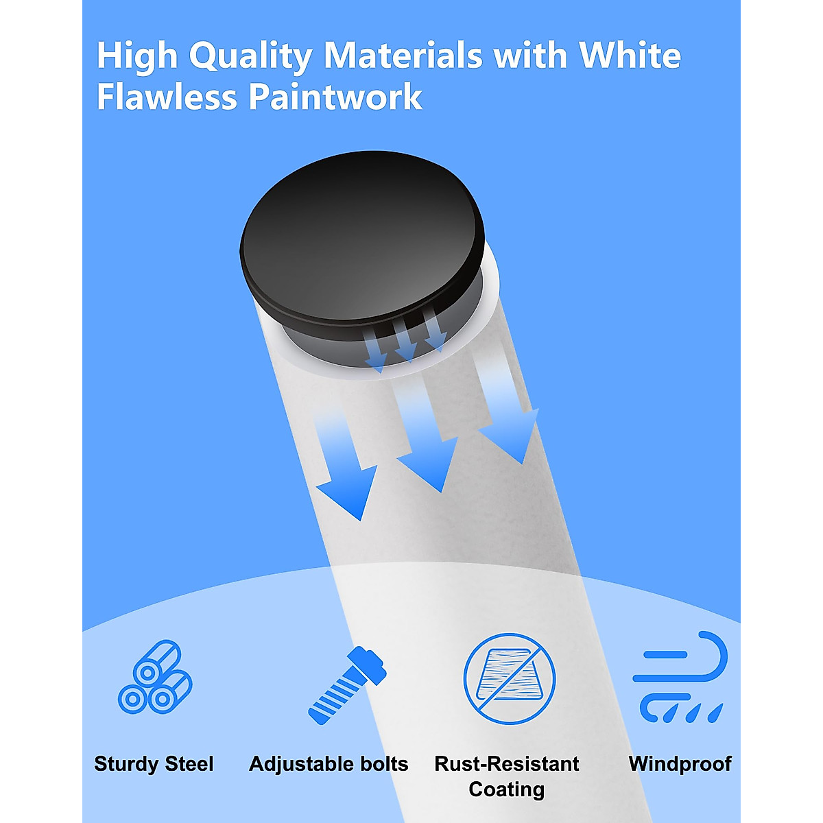 Universal Antenna Mount,11 Inches J Pole and Wall-Mounted Mounting Bracket for Outdoor Point to Point Access Point CPEs, TV Antennas, Wireless Bridges, Starlink Mini Dish and More