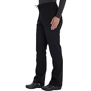 Vital Threads Men and Women Scrubs Set V-Neck Top & Drawstring Pant, VT501C, M, Black