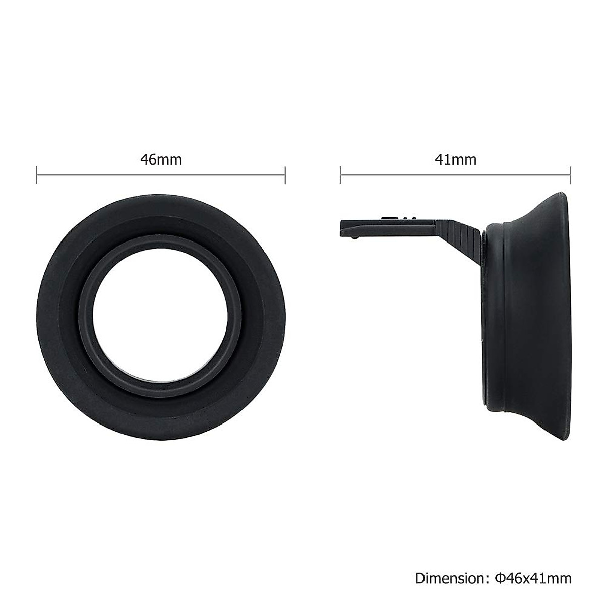 Soft Silicon Camera Viewfinder Eyecup Eyepiece Eyeshade for Fujifilm Fuji X-T30II X-T30 II X-T20 X-T10 Eye Cup Protector Cushion (Hot Shoe Mount Installation)