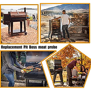 Replacement Meat Probe for Pit Boss Pellet Grill, Compatible with Pit Boss Series Pellet Grill and Smoker, 3.5 mm Plug, 2 Waterproof Temperature Probes…