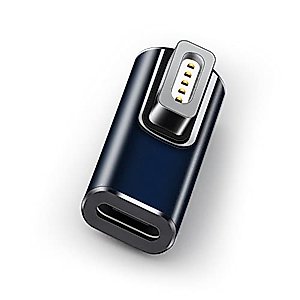 Etre Jeune USB C to Magnetic L-Tip Adapter, Works with Type-C 100W Power Fast Charging Converter Compatible with Magnetic 1 Mac Book Pro Air (2006-2012), 1Count, Black