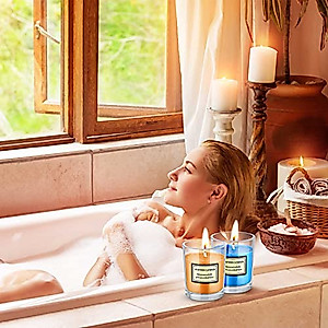 30 Pieces Scented Candles Gift Set with 10 Fragrances Aromatherapy Soy Wax Glass Jar Candle 1.8 oz Votive Candles for Home Wedding Holiday Anniversary Decoration