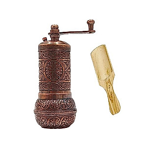 Küchengeräte Decorative Black Pepper & Coffee Grinder Refillable Turkish Spice Mill with Adjustable Coarseness - Manual Pepper Mill with Handle - Spice Grinder Metal with Hand Crank - Best Gift Idea