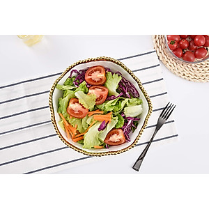 Pampa Bay Golden Salerno Porcelain Large Salad Bowl