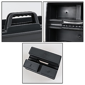 Morcte 6 Pack Plastic Cleaning Supply Caddy, Cleaning Carry Caddy Organizer with Handle, Gray