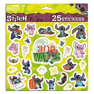 Fast Forward Stitch Mini Backpack with Lunch Box Set for Toddler Preschool - Bundle with 11'' Stitch Backpack Mini, Stitch Lunch Bag, Stickers, Temporary Tattoos, More | Lilo and Stitch Backpack