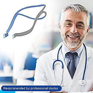 Replacement Headgear Compatible with ResMed Airfit P10 Nasal Pillow Mask Straps Included 3 Super Elastic Straps and 6 Adjustment Clips(3 Pack)