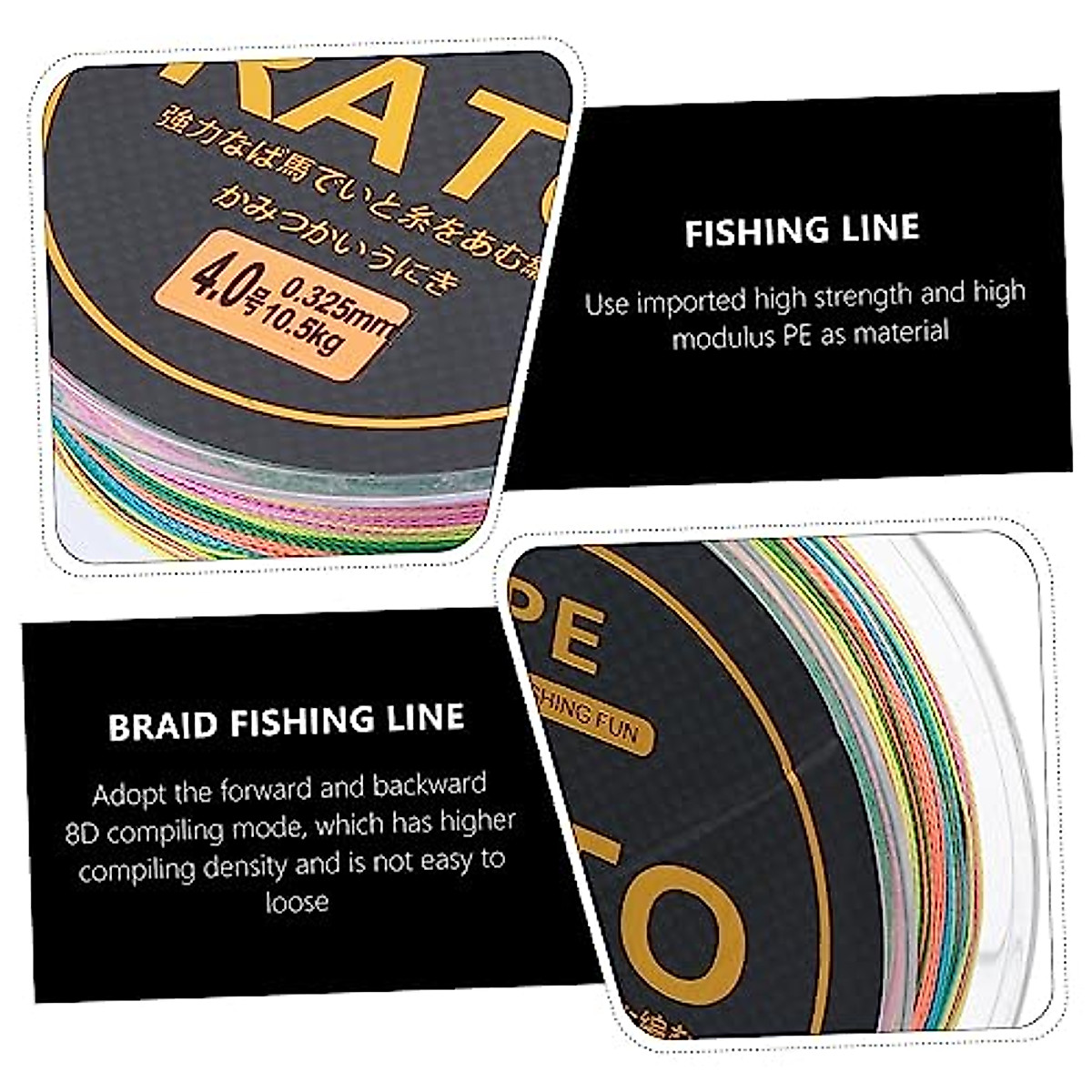 Unomor 1 Roll Braided Fishing line Fishing Accessories Fishing Thread Fishing line Saltwater Nylon line Braided Fishing Wire Fluorescent Fishing line Freshwater Fishing Supplies