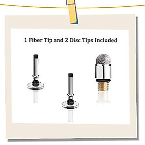 Mixoo Capacitive Stylus Pen, Disc & Fiber Tip 2 in 1 Series, High Sensitivity and Precision, Universal for ipad, iPhone, Tablets and Other Touch Screens, Model: Rose Gold