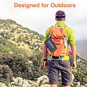 Saraupup Solar Charger Power Bank, 38800mAh Portable Charger Fast Charger Dual USB Port Built-in Led Flashlight and Compass for All Cell Phone and Electronic Devices