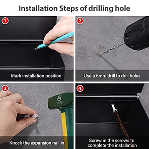 Toilet Paper Holder with Phone Shelf, Multifunctional Tissue Holder with Wipes Dispenser, Stainless Steel Tissue Roll Adhesive or Screw Wall Mounted Storage for Washroom Bathroom Organizer, Black