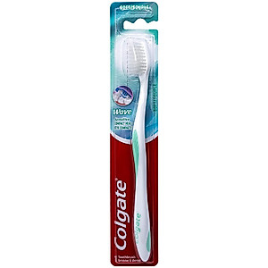 Colgate Wave Sensitive Toothbrush, Compact, Soft (Colors Vary) - Pack of 2