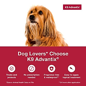 K9 Advantix Flea, Tick & Mosquito Prevention for Dogs 11-20 lbs. | Flea Drops for Medium Dogs | Apply Monthly | 2 Treatments