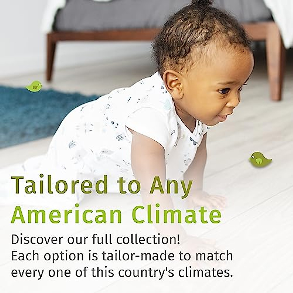 New 2024 Spring Summer Release - Perlimpinpin 0.7 TOG Cotton Baby Sleep​ Sack – Tailored to any American Climate