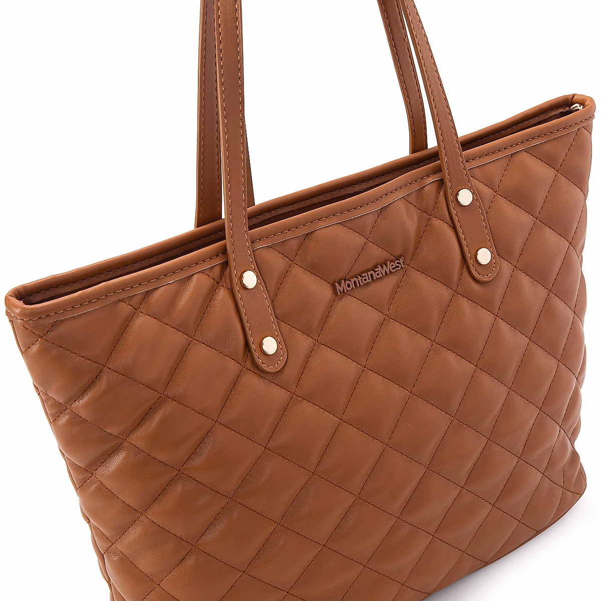 Montana West Quilted Handbag for Women Tote Purse Shoulder Bag Large Fashion Hobo Purse MWC-084BBR