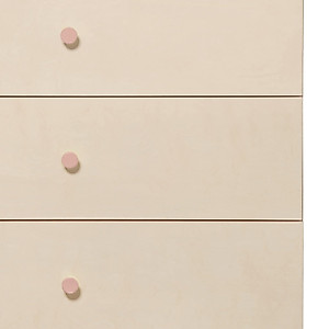 Babyletto Gelato Dresser Knob Set in Petal Pink