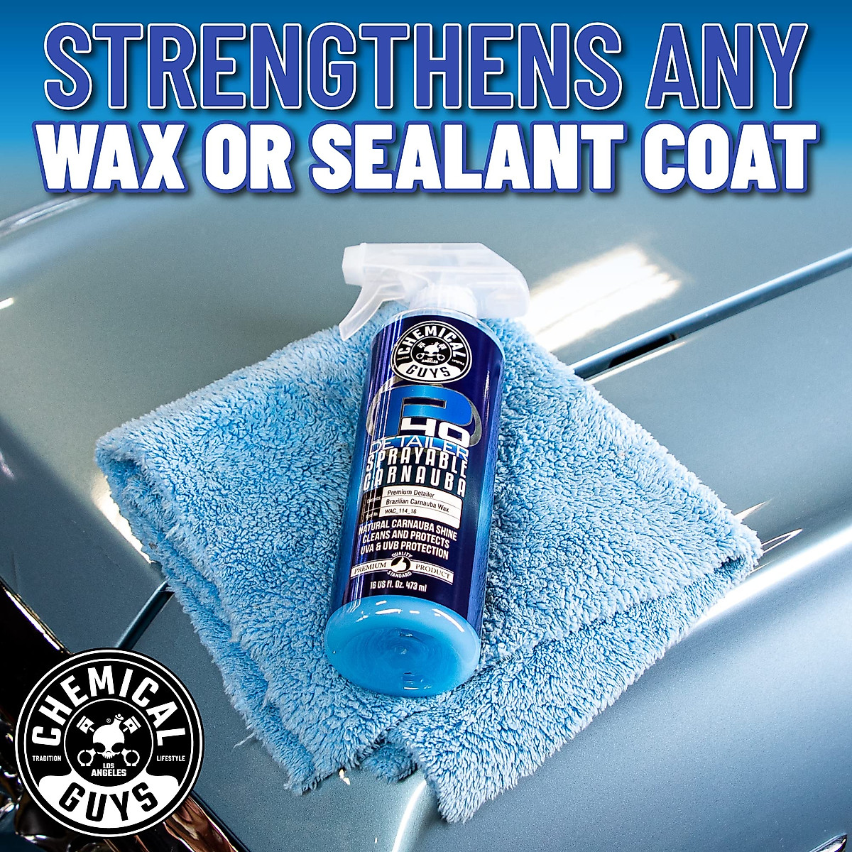 Chemical Guys WAC_114_16 P40 Detailer Quick Detailer and UV Protectant (16 oz)