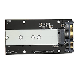 Gaeirt SSD Converter Adapter, Mass Storage Interface SSD Converter Card Easy to Use PCB Material for B Key M.2 NGFF SSD