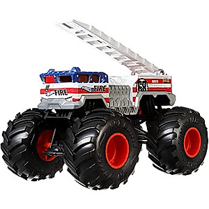 Hot Wheels Monster Trucks 1:24 Scale Vehicles, Collectible Die-Cast Metal Toy Trucks with Giant Wheels & Stylized Chassis, Gift for Kids Ages 3 Years Old & Up