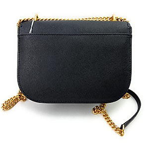 Tory Burch Emerson Flap Adjustable Shoulder Bag (Black)