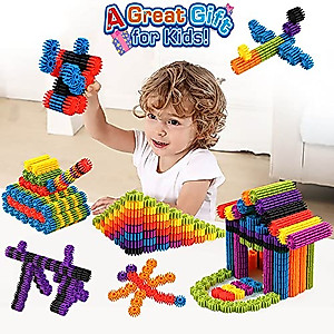 KASHIAOTE Gears Interlocking Learning Set, STEM Construction Toy Set - Building Kids Toys 180 Pcs - 10 Colors