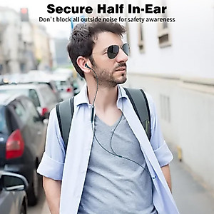 USB C Headphones Magnetic USB-C Wired Earbuds HiFi Stereo Type C Earphones Microphone Volume Control for iPhone 16 Pro 15 Plus iPad 10,Samsung Galaxy,Google Pixel,Motorola Edge/Razr,Oneplus,Lake-Blue